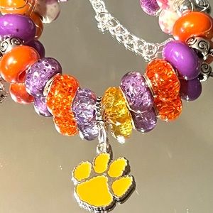 Jewelry | Clemson Tigers Inspired Charm Bracelet | Poshmark